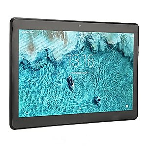 HD Screen Tablet, 4GB RAM 64GB ROM 10.1Inch 5MP Rear Tablet Computer 2560x1600 5Ghz for Entertaining (US Plug)