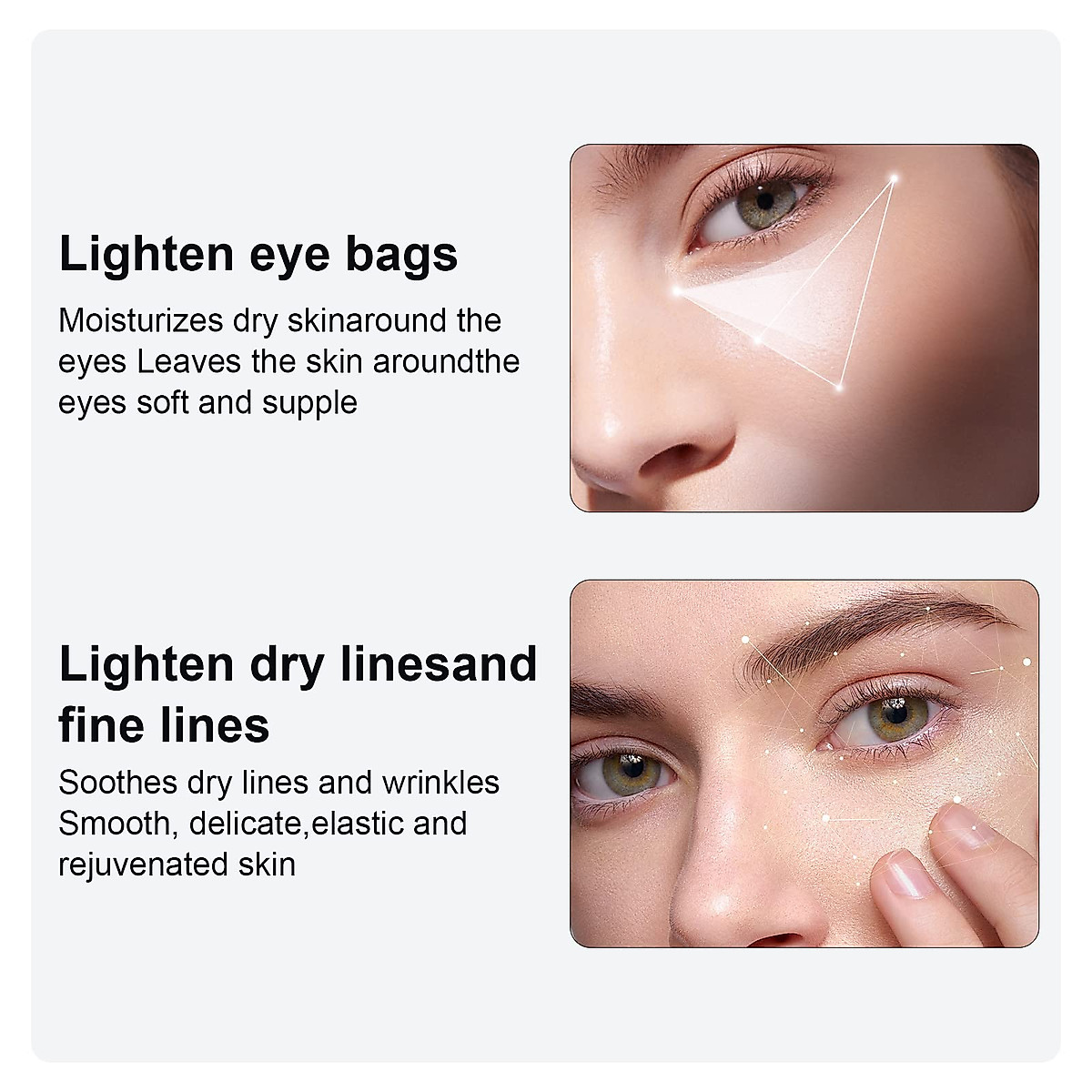 2PCS Verfons Firming Eye Cream,Verfons Snake Venom Firming Eye Cream, Verfons Temporary Firming Eye Cream for Bags, Anti Aging Eye Bag Cream, Instant Remove Eye Bags Fades Fine Lines and Wrinkles