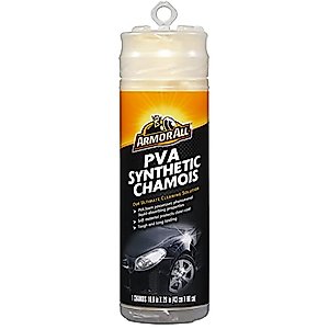Armor All PVA Synthetic Chamois, Chamois Cloth for Car Cleaning, for Cars, Trucks and Motorcycles