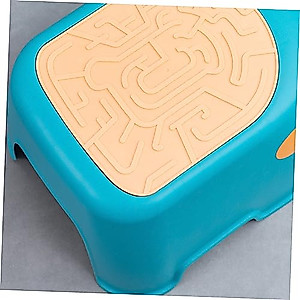 Household Step Stool 2pcs Baby Non- Training Two Helper Blue Stools Anti- Potty Step Footstool Kids Plastic Stool Elephant Cartoon Living Household for Sizes Ottoman Chairs