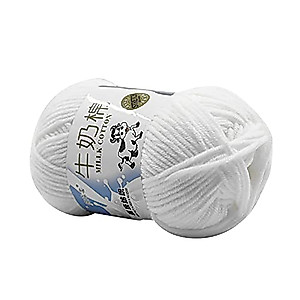 2 Set 1 Roll 5-Strand Wool Yarn Soft Warm DIY Beginner Needlework Hand Knitting Crochet Yarn Ball for Sewing Shop Crochet Thread