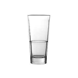 Fortessa Basics Elixir Everyday 12 Pack Set Glassware Kitchen and Barware Great for: Beer, Cocktails, Water, Juice, Iced Tea, Soft Drinks., Cooler Glass, 16 Ounce