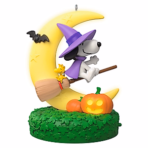 Hallmark Keepsake Halloween Ornament 2023, The Peanuts Gang Snoopy's Moonlit Mischief, Musical Ornament With Light, Gifts for Peanuts Fans
