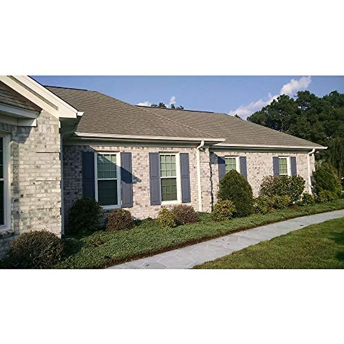 Ekena Millwork Lifetime Vinyl LP2S12X05500PG Standard Two Equal Panel Vinyls, Raised Panel Vinyl Shutters, w/Installation Shutter-Lok's & Matching Screws (Per Pair), 12"W x 55"H, Paintable