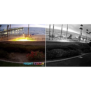 Marquis, 5MP Lite 4MP 2MP 247 FullColor HD TVICVIAHDCVI Turret Dome CCTV Security Camera, Indoor Outdoor Color Night Vision Waterproof Analog Surveillance Camera 2.8mm Lens, White