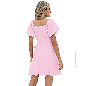 SAMPEEL Dance Dresses for Teens Summer Bridesmaid Preppy Dresses for Middle School XS
