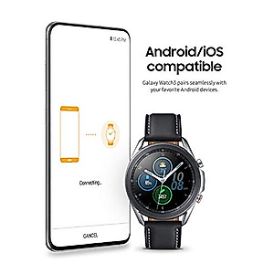 Samsung Galaxy Watch3 Watch 3 (GPS, Bluetooth, LTE) Smart Watch with Advanced Health Monitoring, Fitness Tracking, and Long Lasting Battery (Silver, 41MM) (Renewed)