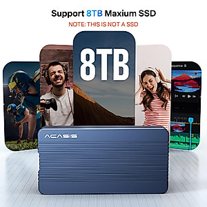 ACASIS 40Gbps M.2 NVMe SSD Enclosure, TBU 405 for M1 M2 Pro/Max, Compatible with USB4/3.2/3.1/3.0/2.0, Support SSD Size 2280 B+M M-Key