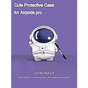 Jiarusig Airpods pro Case Cover, Cute 3D Cartoon Silicone Airpod pro Protective Cases Air pod pro Funny Cover Skin with Keychain for Girls Women Men Compatible with Airpod pro Charging Case 2019