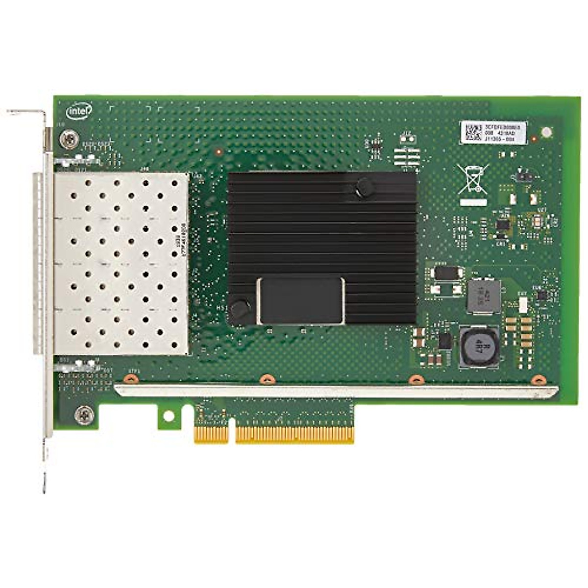 Intel Ethernet Converged X710-DA4 Network Adapter (X710DA4FH), Black, Green