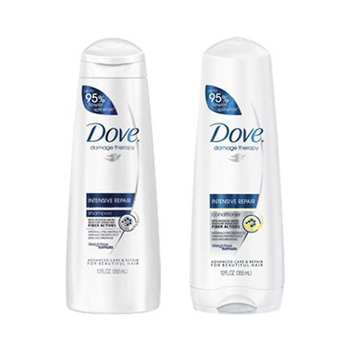 Dove Intense Repair Shampoo & Conditioner Set, 12 Fl. Oz. Each