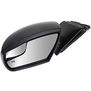 Kool Vue Driver Side Power Heated Mirror for Ford Focus 2012-2014 With Signal Light, Spotter Glass & Puddle Lamp Paintable