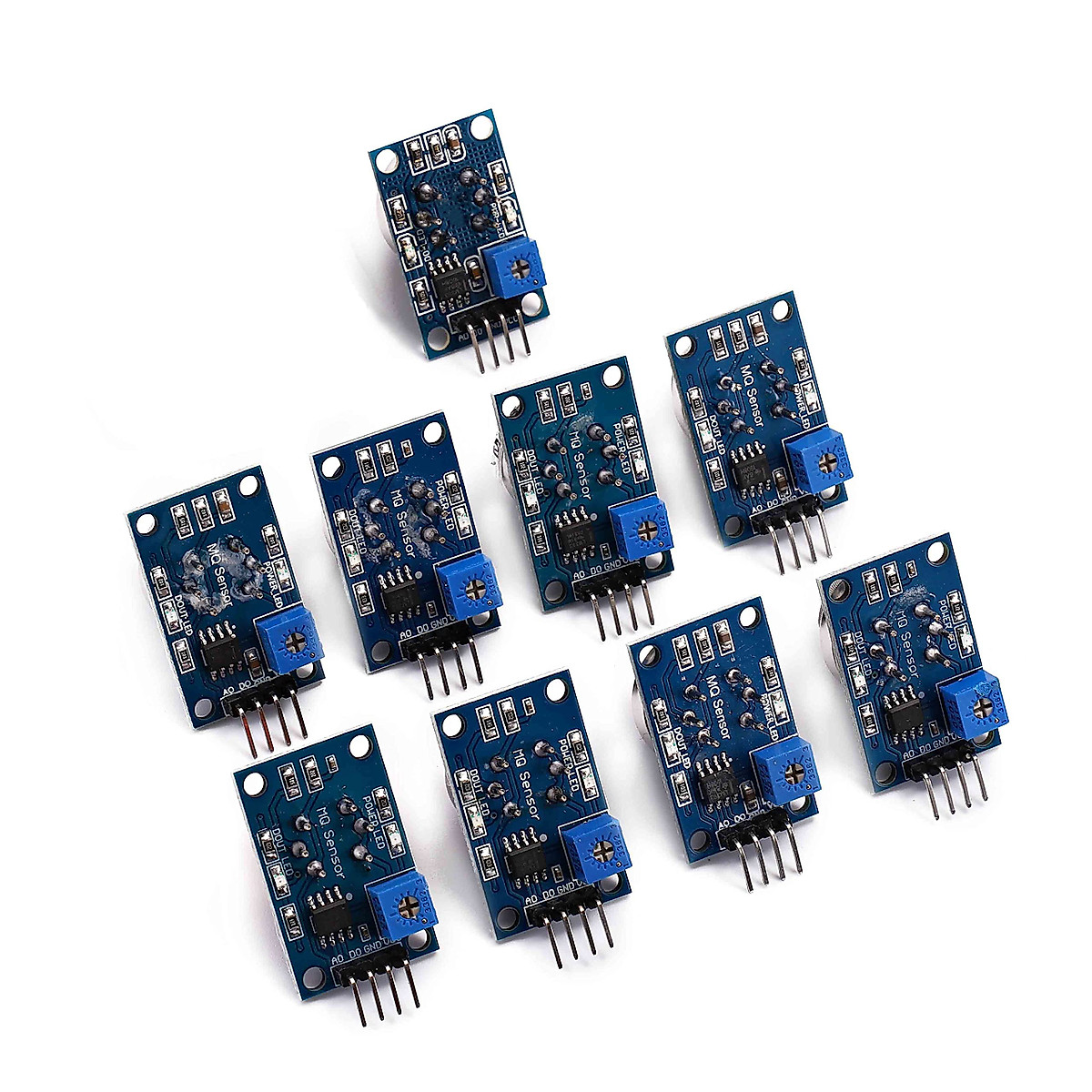MQ-2 MQ-3 MQ-4 MQ-5 MQ-6 MQ-7 MQ-8 MQ-9 MQ-135 Smoke Detection liquefied Methane Gas Sensor Module for Arduino (9pcs)