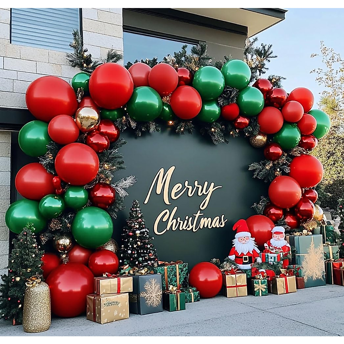 Red Balloons Double Stuffed Red Balloons Different Sizes Latex Ruby Red Balloon Garland Matte Premium Red Balloon Arch Kit for Birthday Wedding Baby Shower Mother's Day Christmas Party decorations