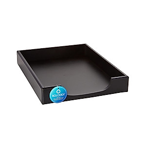 Rolodex® Wood Tones™ Letter-Size Tray, Black