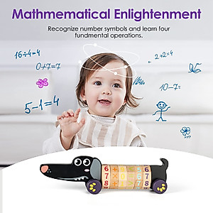 Dog Pull Toys|Montessori Wooden Toys|Abacus for Toddlers 1-3|Preschool Educational Toys