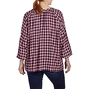 JAG Jeans Women's Casper Chambray Shirt, Mini Window Pla, Small