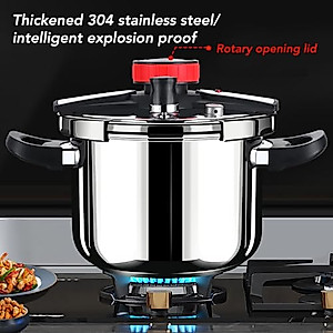 Stainless Steel Pressure Cooker, Multi Functional Explosion Proof Pressure Cooker Household 304 Stainless Steel Pressure Cooker Large Pressure Cooker (8L)