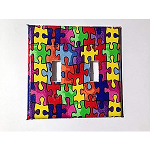 Puzzle Piece Light Switch Cover Various Sizes Offered