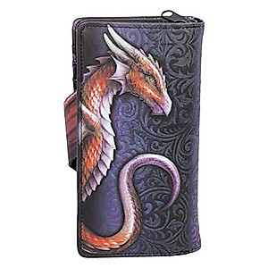 Nemesis Now Take Flight Embossed Purse 18.5cm, Purple, One Size