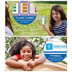 Summer Bridge Activities 3rd to 4th Grade Workbook, Math, Reading Comprehension, Writing, Science, Social Studies, Fitness Summer Learning Activities, 4th Grade Workbooks All Subjects With Flash Cards