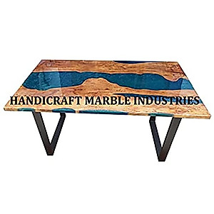 Epoxy Table Live Edge Wooden Table Epoxy Resin River Table Natural Wood Dining table Natural Epoxy Table Resin Table