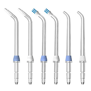 Replacement Heads for Waterpik Water Flosser (2 Classic Jet Tips & 2 Orthodontic Tips & 2 Plaque Seeker Tips)