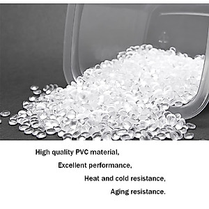 QuQuyi 3/4" ID x 1" OD, 1FT length Steel Wire Hose PVC Vacuum Tubing (with 2 Stainless Clamps), Drain Hose Vinyl Suction Tubing Flexible Tube Vinyl Hose Line