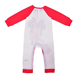Disney Baby 3 Pack Minnie Coveralls, Red, 12 Months