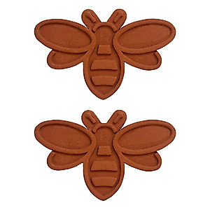 Fox Run Terracotta Brown Sugar Keeper and Saver, Bee, Set of 2