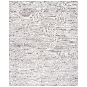 Safavieh Metro Collection 8' x 10' GreyIvory MET995F Handmade Premium Wool Living Room Dining Bedroom Area Rug