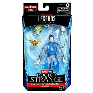 Marvel Legends Series Doctor Strange 6-inch Collectible Astral Form Doctor Strange Cinematic Universe Action Figure Toy, 2 Accessories and 2 Build-A-Figure Parts