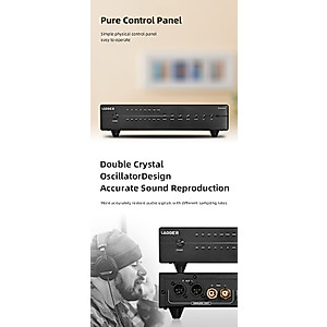 Ladder Schumann DAC HiFi USB DSP Coaxial Opt AES Resolution Audio Decoder