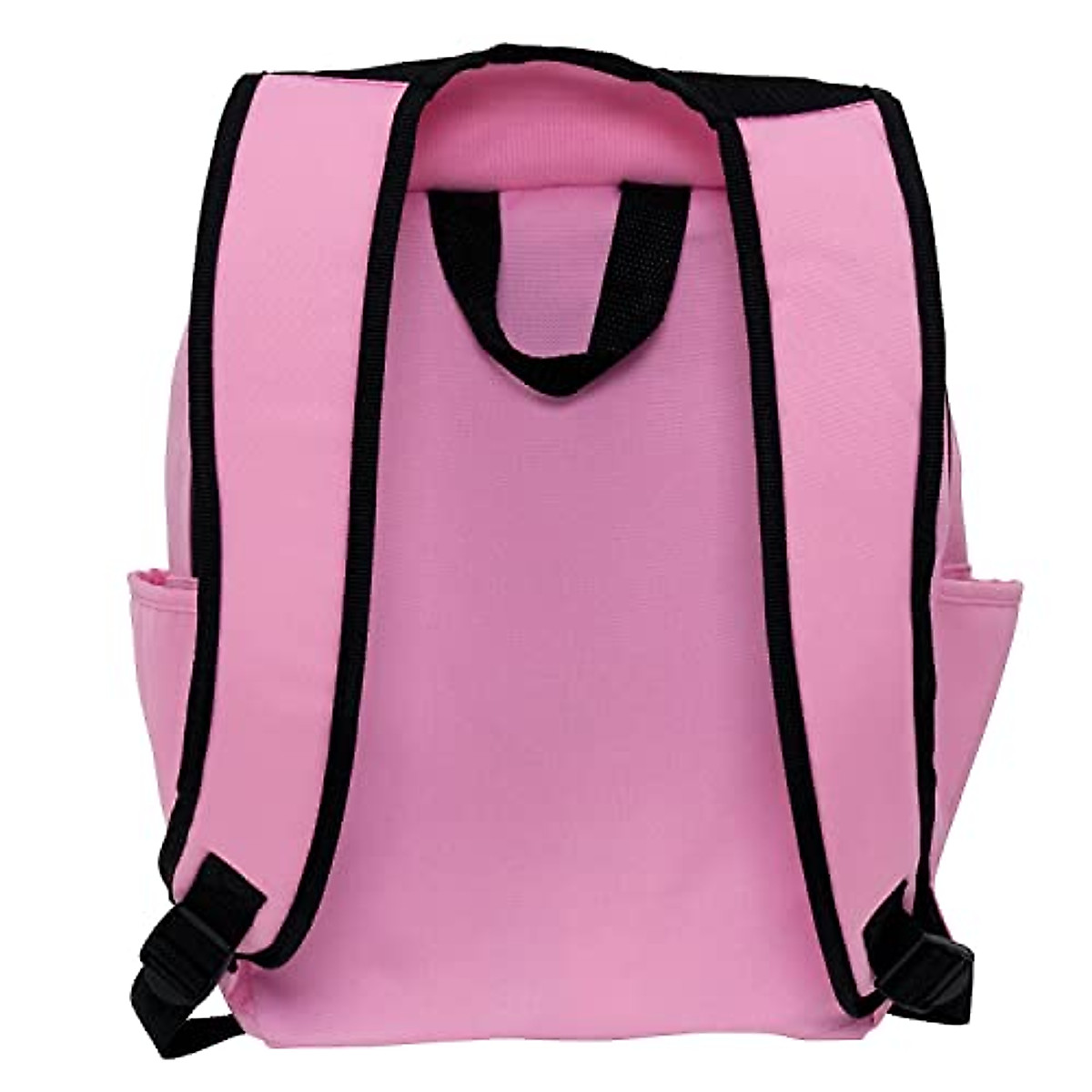 Miraculous Ladybug Personalized Backpack with Custom Name Printed on Pink Book Bag | Zippered Compartments and Side Water Bottle Pockets | Youth Size School Bag