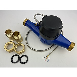 DAE MJ-100z 1" Encoded Water Meter with RS485 Communication, IP68, NPT Couplings, Gallons