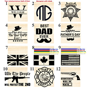 Custom Wood Phone Docking Station Personalized Gifts for Men Boyfriend Husband Son Dad as Anniversary Birthday Nightstand with Key Holder Gun Holder Wallet Stand and Watch Organizer