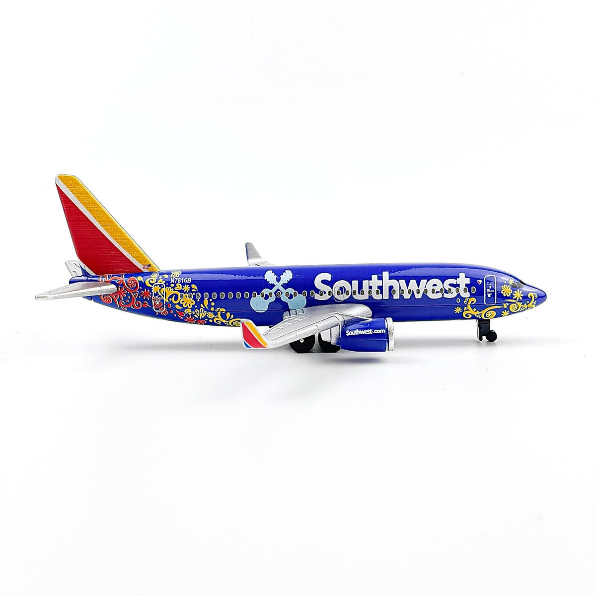 WngAur Southwest N7816B Airplane Model, Die-cast Metal Planes Aircraft Suitable for Collection and Display