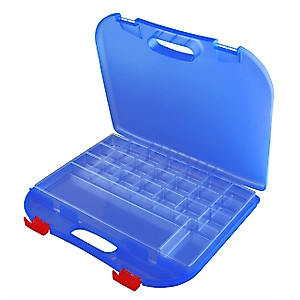 Dexas Loom Storage Lap Case, Blue/Red