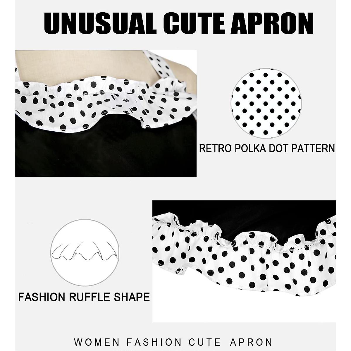 GAGOTE Cute Aprons for women, Girls Vintage Cooing Apron with Pockets for Mothers Day Gift 2 Pack