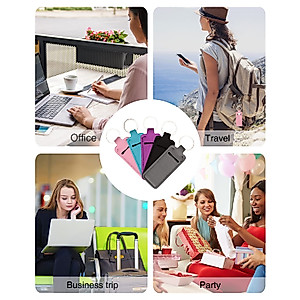 Meiiy Lip Balm Sleeve Pouch Chapstick Holder With Clip Lipstick Lip Gloss Holder Stocking Stuffers Gift for Women (5pcs)