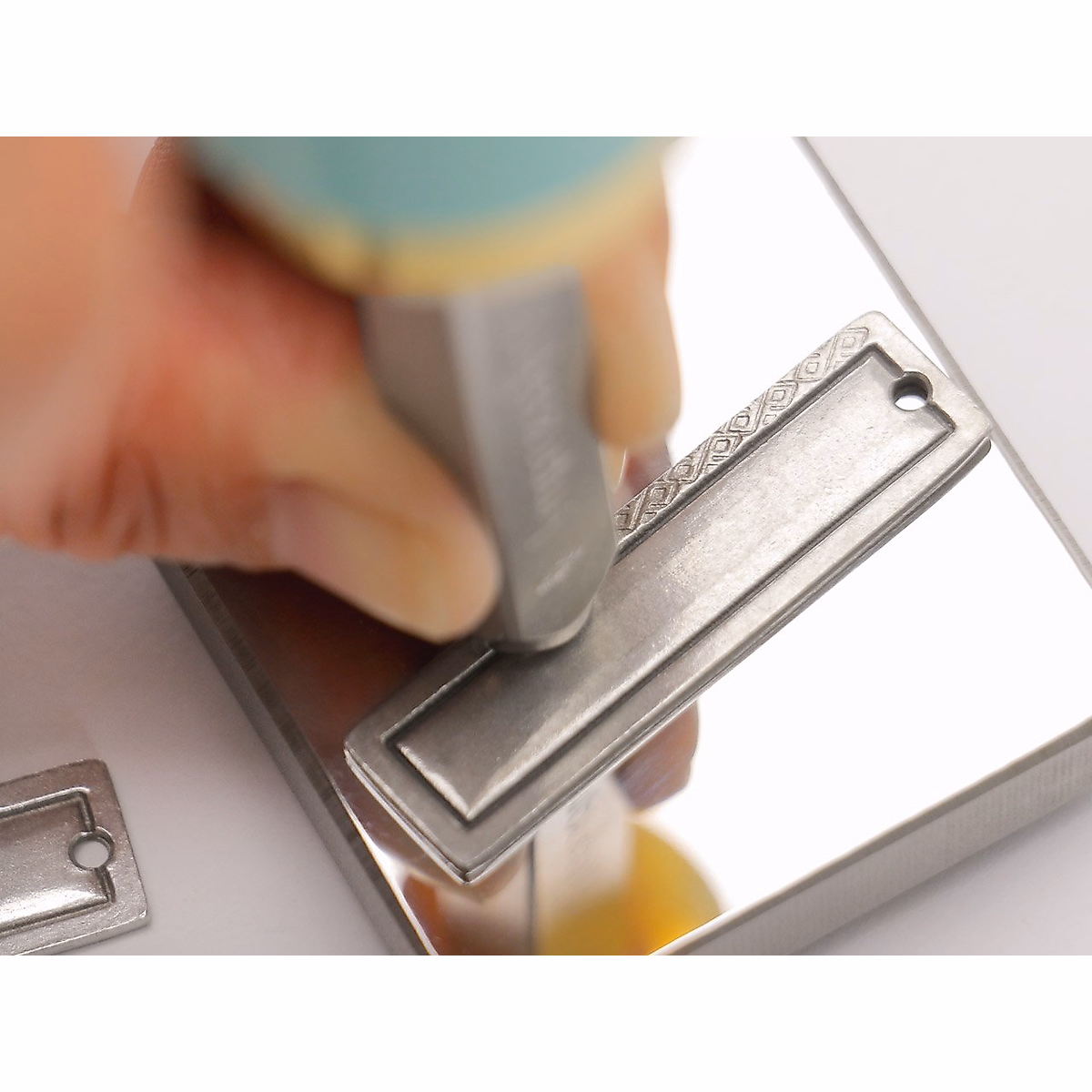 ImpressArt Large Drop Border Pewter Stamping Blank Clearance