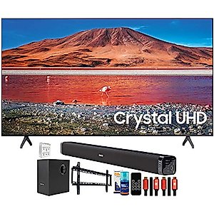 SAMSUNG UN50TU7000 50" 4K Ultra HD LED TV with Deco Gear Home Theater Bundle