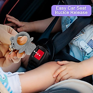 MORLIKE LIVING Silicone Buckle Release Tool, Unbuckle Assistant, Easy Buckle Release Aid for Parents and Caregivers to Unbuckle (Purple-Grey)