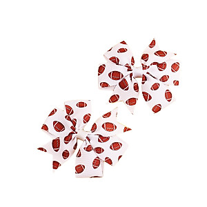 BBTDIN Baby Football Turban Headband, Football Bows Hair Band Bow for Baby Girl or Boy, 4 Inch, 5 Inch, Unisex, Sports, Hair Accessories