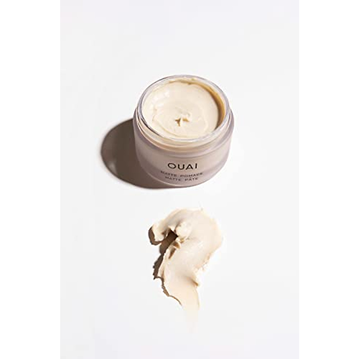OUAI Matte Pomade. Add Hold, Texture and Separation for an Effortlessly Styled Piecey Look. Control Ends and Create a Matte Finish for Cool yet Casual Hair. Free from Parabens (1.7 oz)