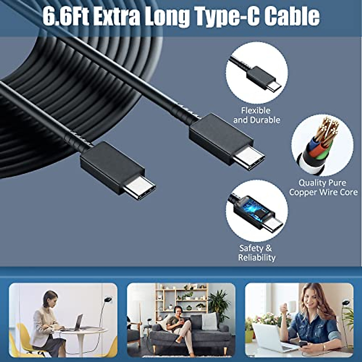 USB C Charger 25W Samsung Fast Charger Type C Super Fast Charging Block & 6.6ft Android Phone Charger Cable for Samsung Galaxy S23Ultra/S23/S23+/S22/S22Ultra/S22+/S21/S20/Note 10/20,Z Fold/Flip,2 Pack