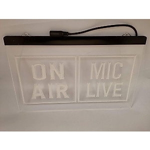 jxledsign Powerful Media Studio On Air Mic Life Display Bar Pub LED Light Sign