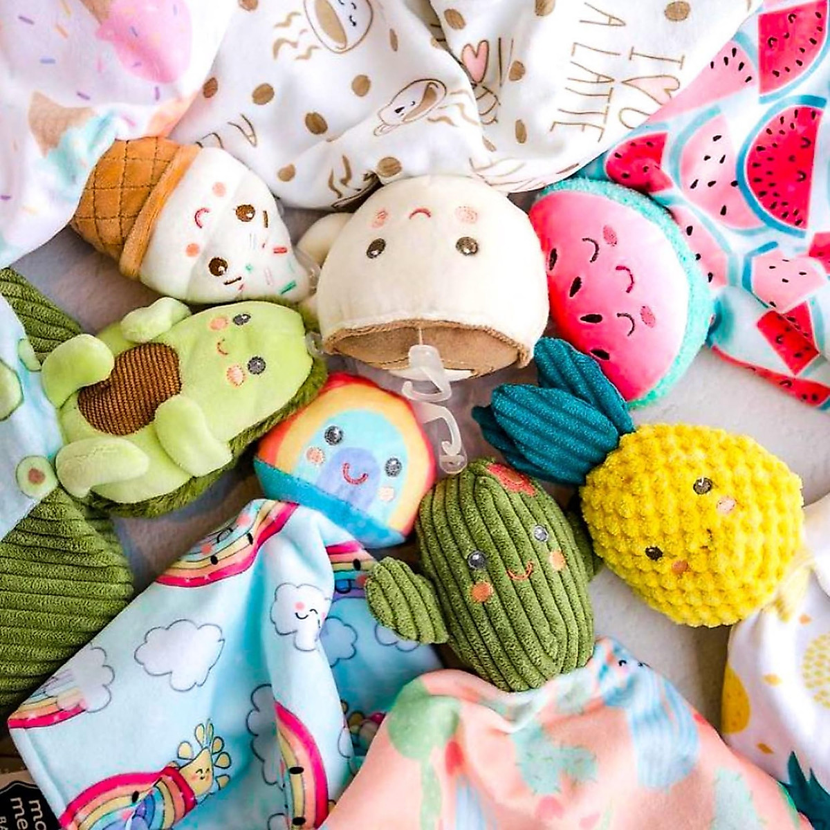 Mary Meyer Soothie Security Blanket, 10 x 10-inches, Sweet Ice Cream