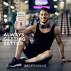selfevolve Isotein Isolate Protein Powder - Post Workout Recovery Protein Powder - 25g Whey Isolate Protein, 0g Added Sugar, 1g Fat (Chocolate Peanut Butter, 2lbs)