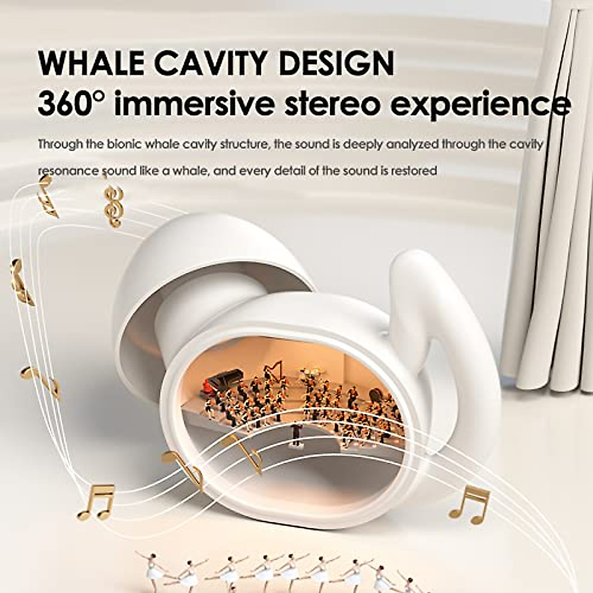 Xmenha Sleep Earbuds Noise Cancelling for Sleeping Bluetooth Headphones Ultra Smallest Invisible Mini Hidden Wireless Ear Buds for Side Sleepers Quieton Tiny Sleepbuds Stereo HiFi Sound Earphones